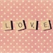 Pink Polka Dots Scrabble Art Scrabble Print Scrabble Photo - Etsy