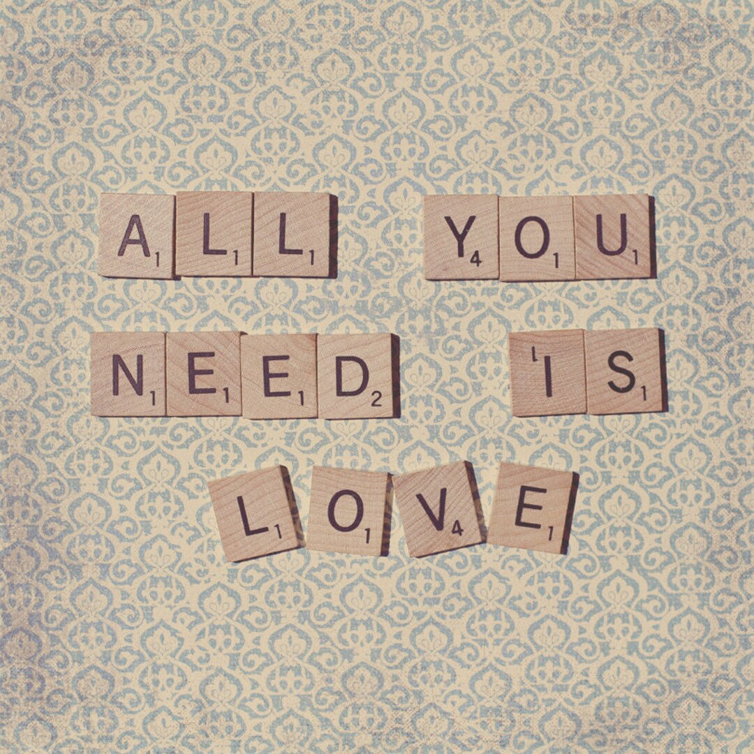 Scrabble Art Scrabble Print Scrabble Photo Gift for Her - Etsy