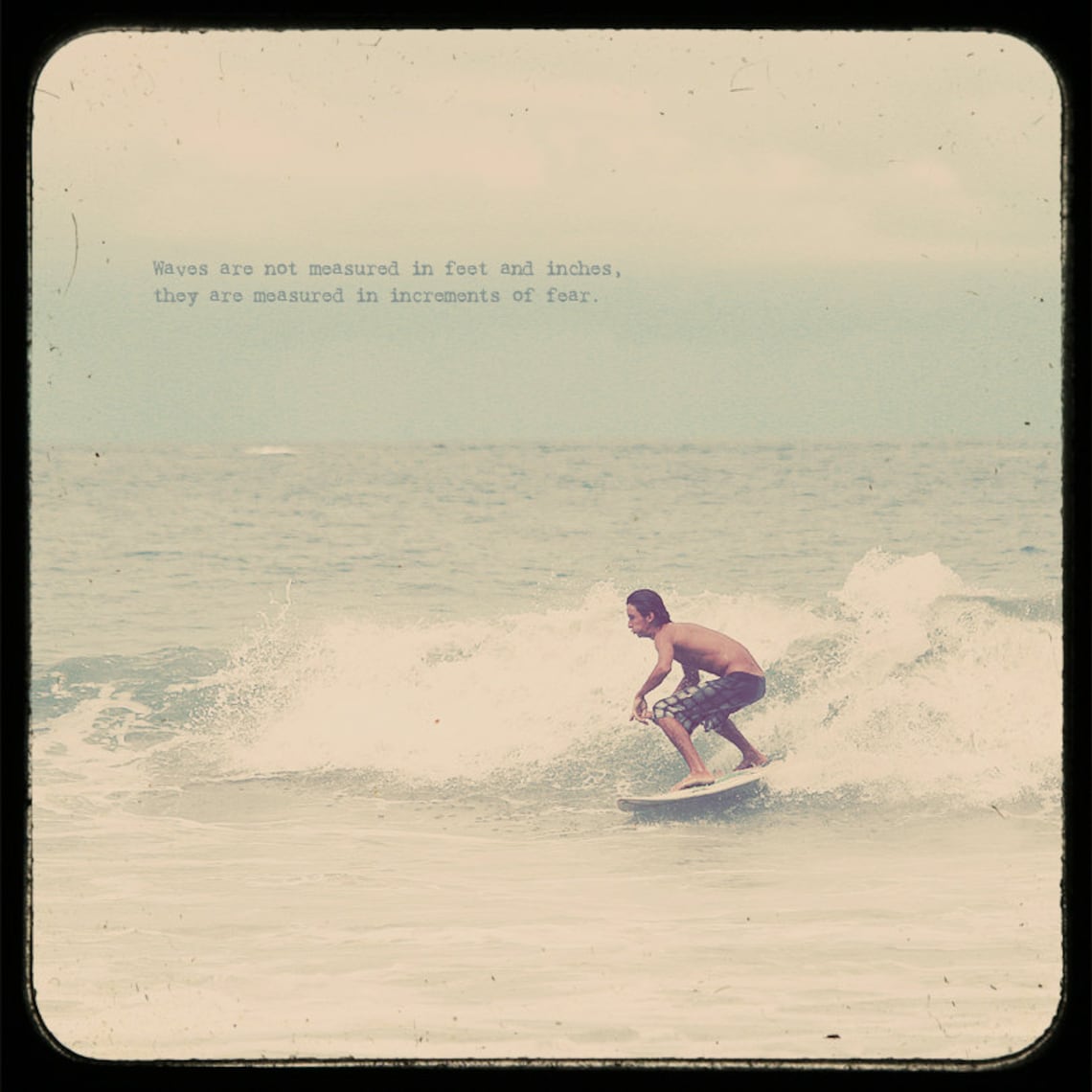 Surfer Wall Art, Surf Beach Art, I Love Surfing, Inspirational Quote ...