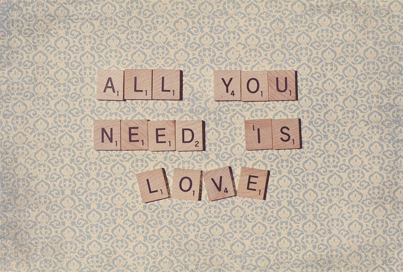 Pink Polka Dots Scrabble Art Scrabble Print Scrabble Photo | Etsy