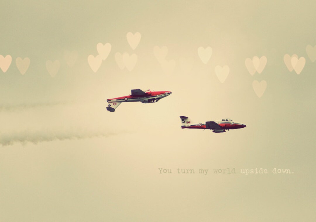 Canadian Snowbirds, Airplane Art, Gift for Him, Valentine's Day Gift ...