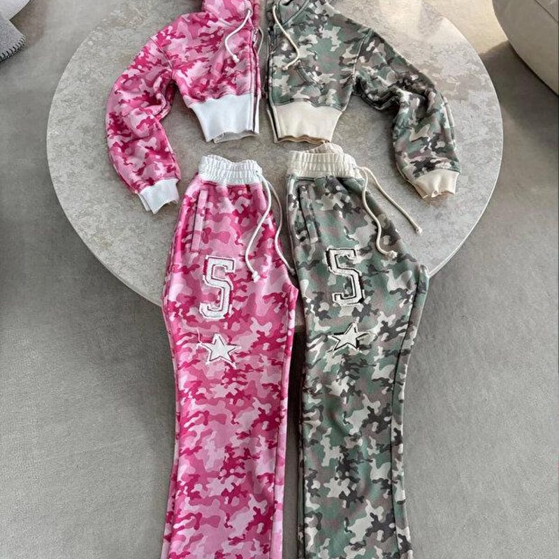 Pink Camouflage Women Clothes - Etsy