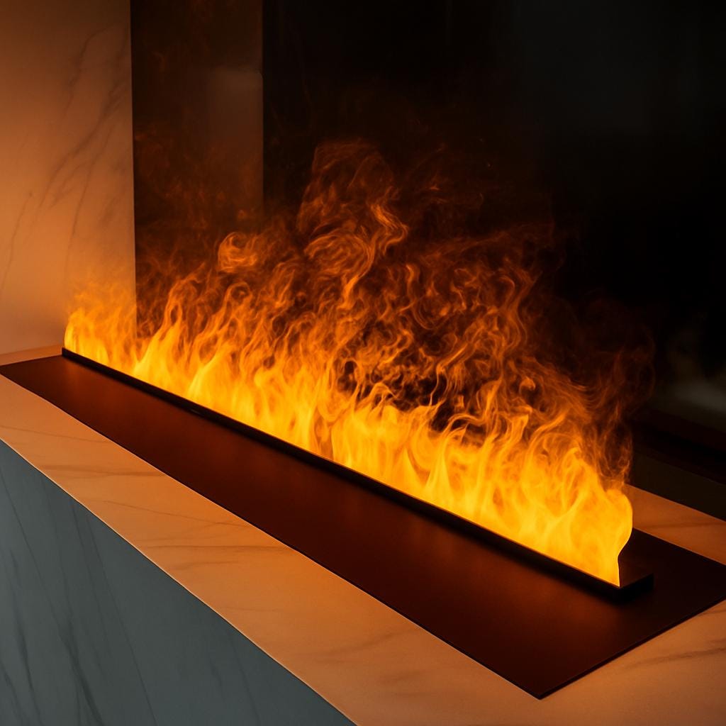Electric Fireplace Water Vapour - Etsy