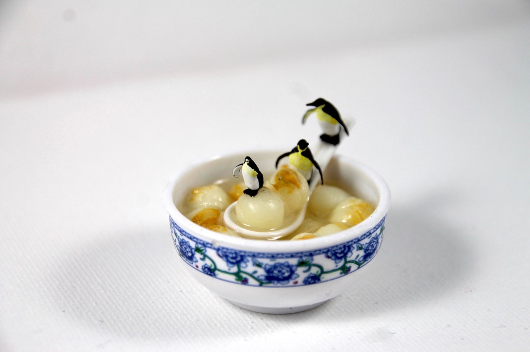 Miniature Art Piece - Penguin Dumplings | Unique Art Piece Featuring ...