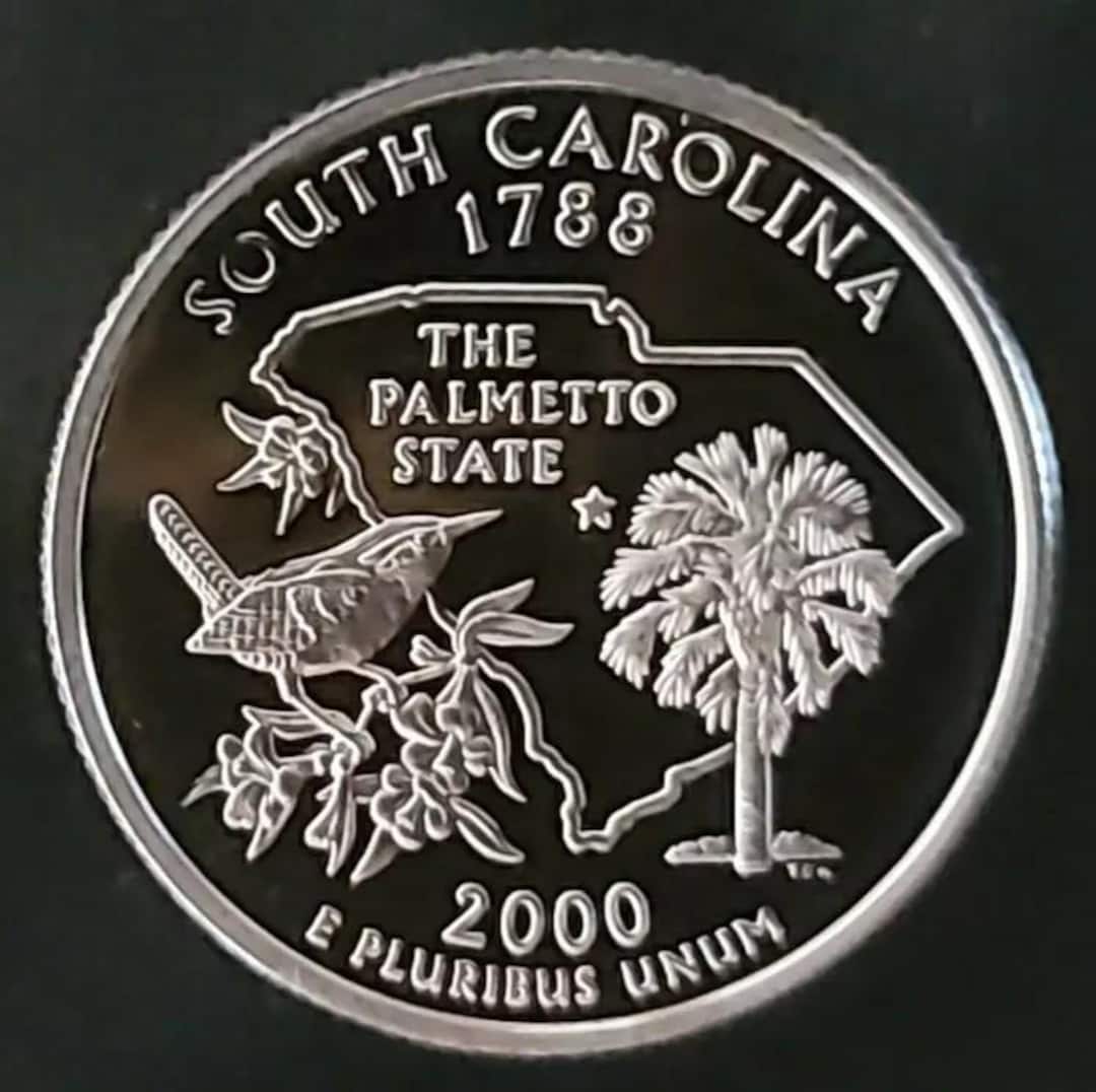 2000 Proof State Quarter South Carolina DCAM - Etsy