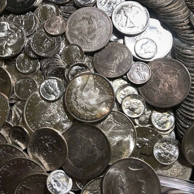 US Silver Coin Hoard Morgan Dollars Silver is Soaring - Etsy