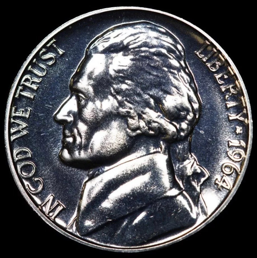 1964 Jefferson Nickel Gem Proof 66 Full Steps - Etsy