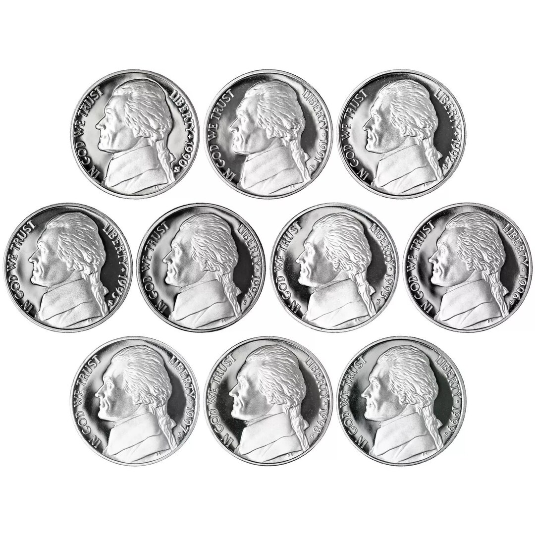 Proof Nickels Estate Half off Sale 11-coin Set - Etsy