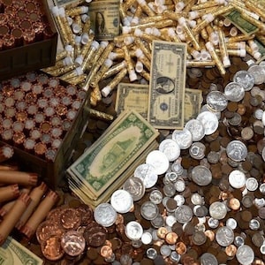 Old US Coin & Currency Estate Lot: Silver, Gold, and Paper Money - Etsy