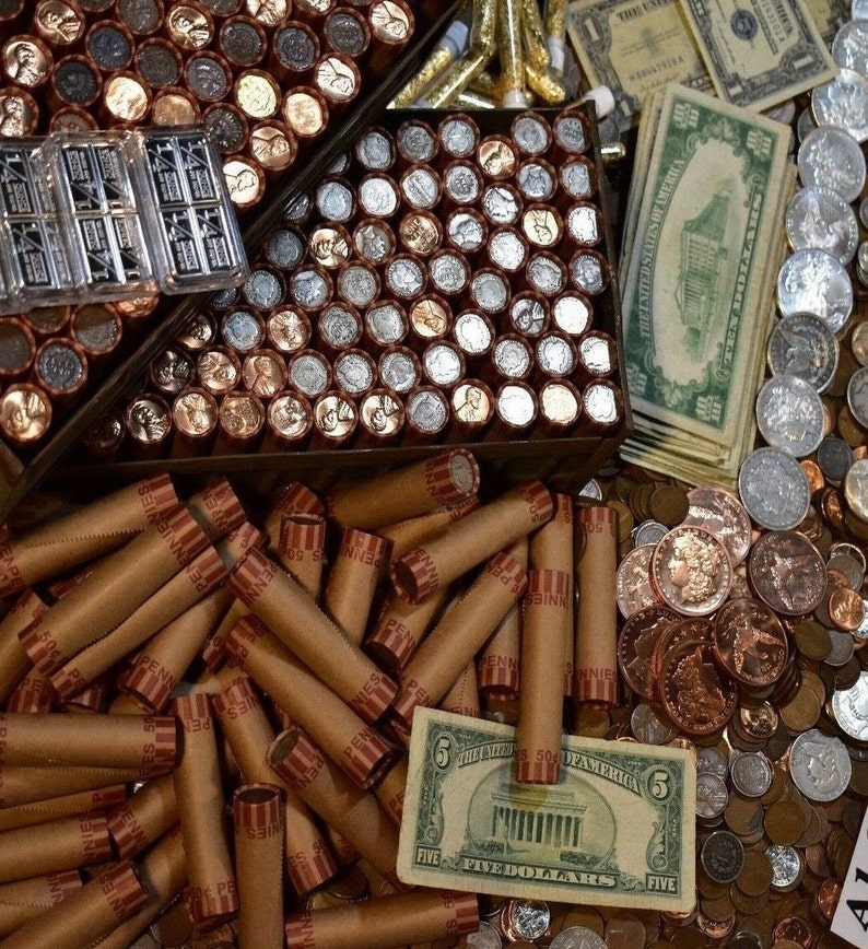 Old US Coin & Currency Estate Lot: Silver, Gold, and Paper Money - Etsy