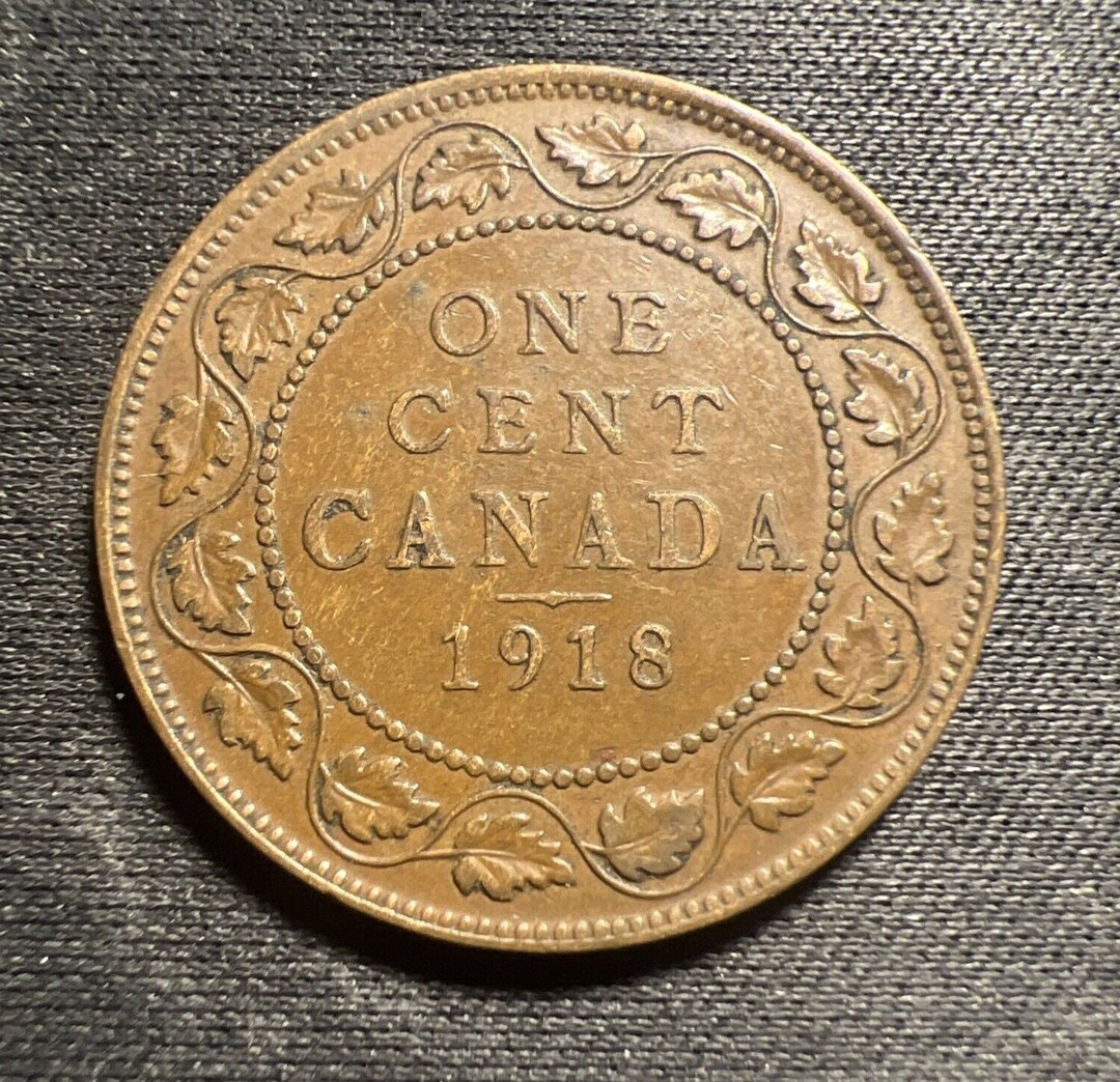 Canadian 1918 Cent Fine Condition Plus 2 Mystery Coins - Etsy