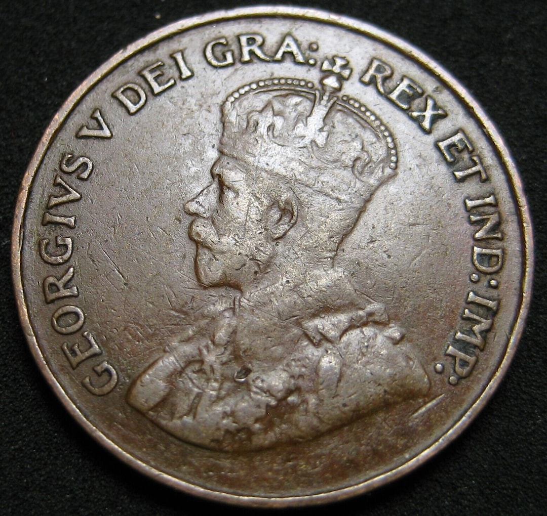 Canadian 1921 Small Cent Good/very Good Condition - Etsy