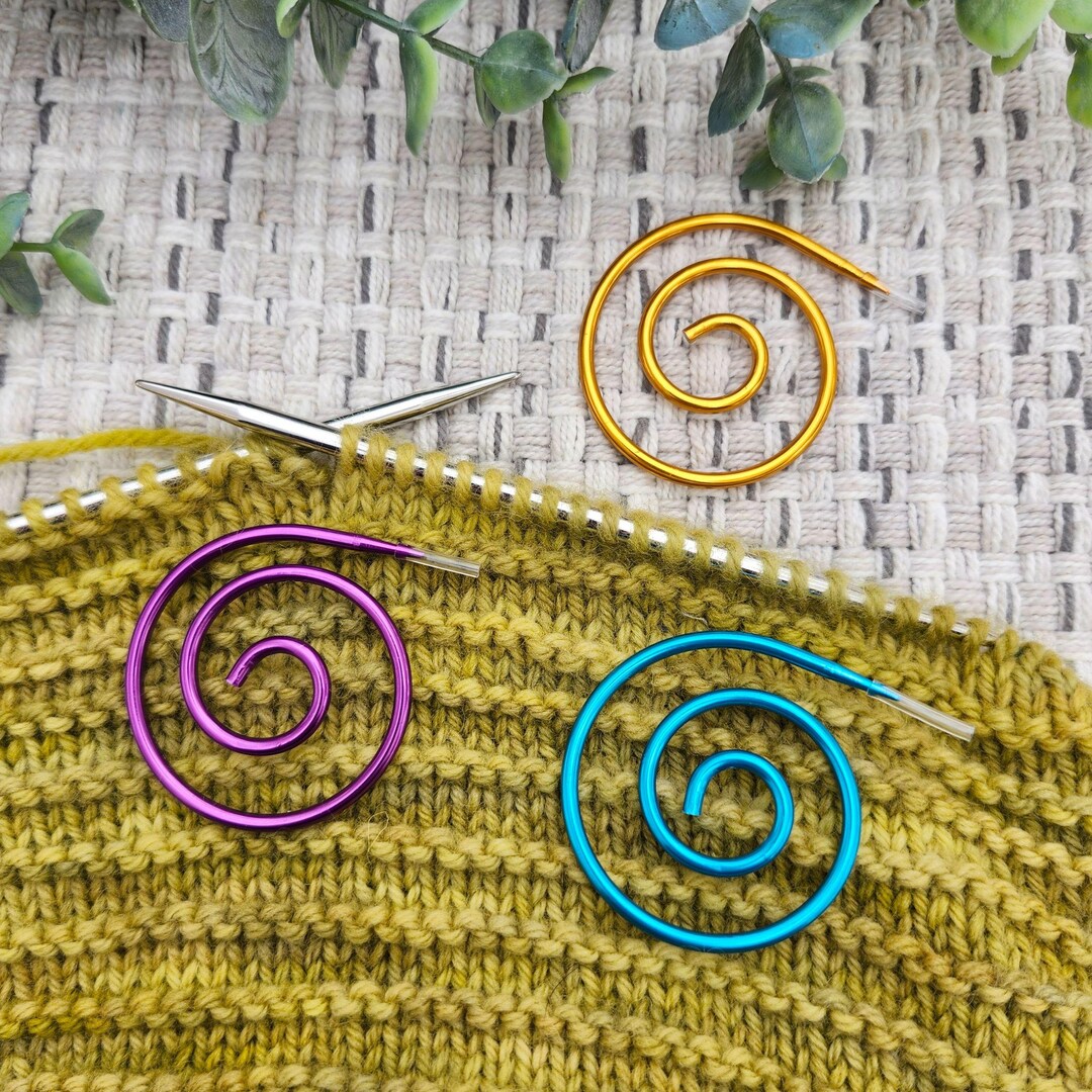 Spiral Aluminum Cable Needle, Knitting Needle, Knit Notion, Knit ...