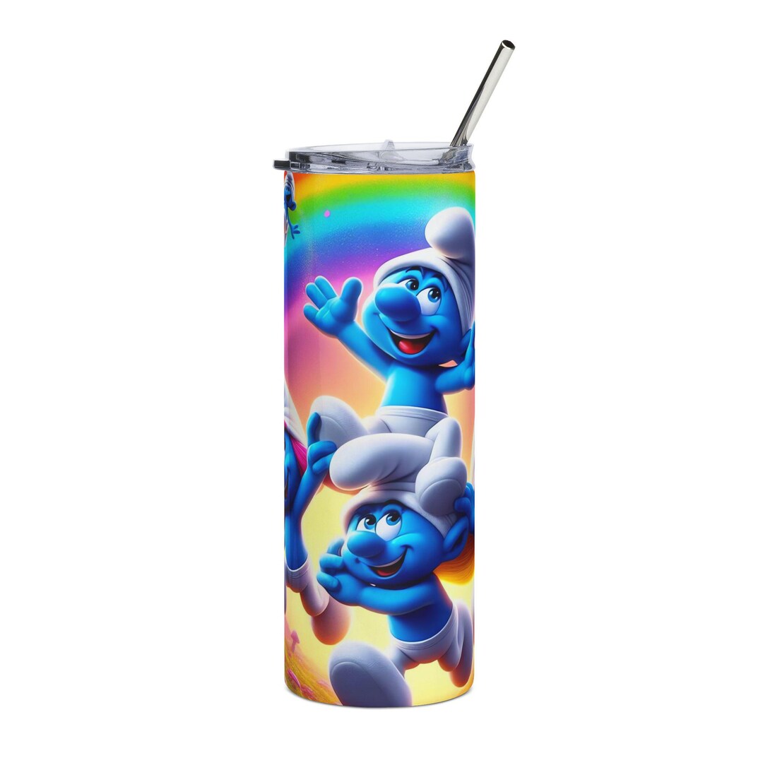 Smurfs Rainbow Scene Tumbler | 20oz Stainless Steel Travel Cup - Etsy