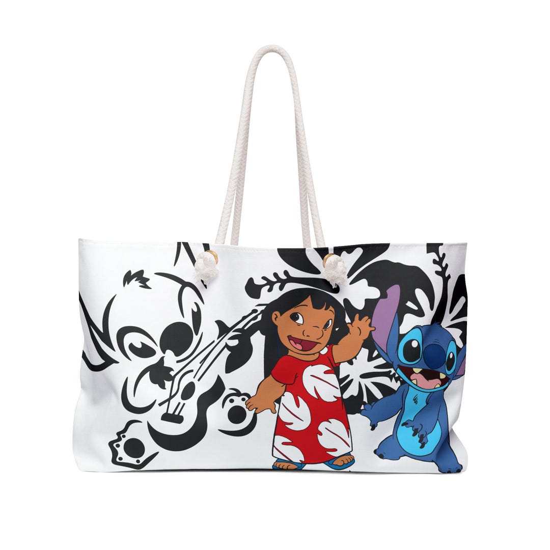 Lilo and Stitch Character Weekender | Hawaiian Cartoon Travel Bag - Etsy