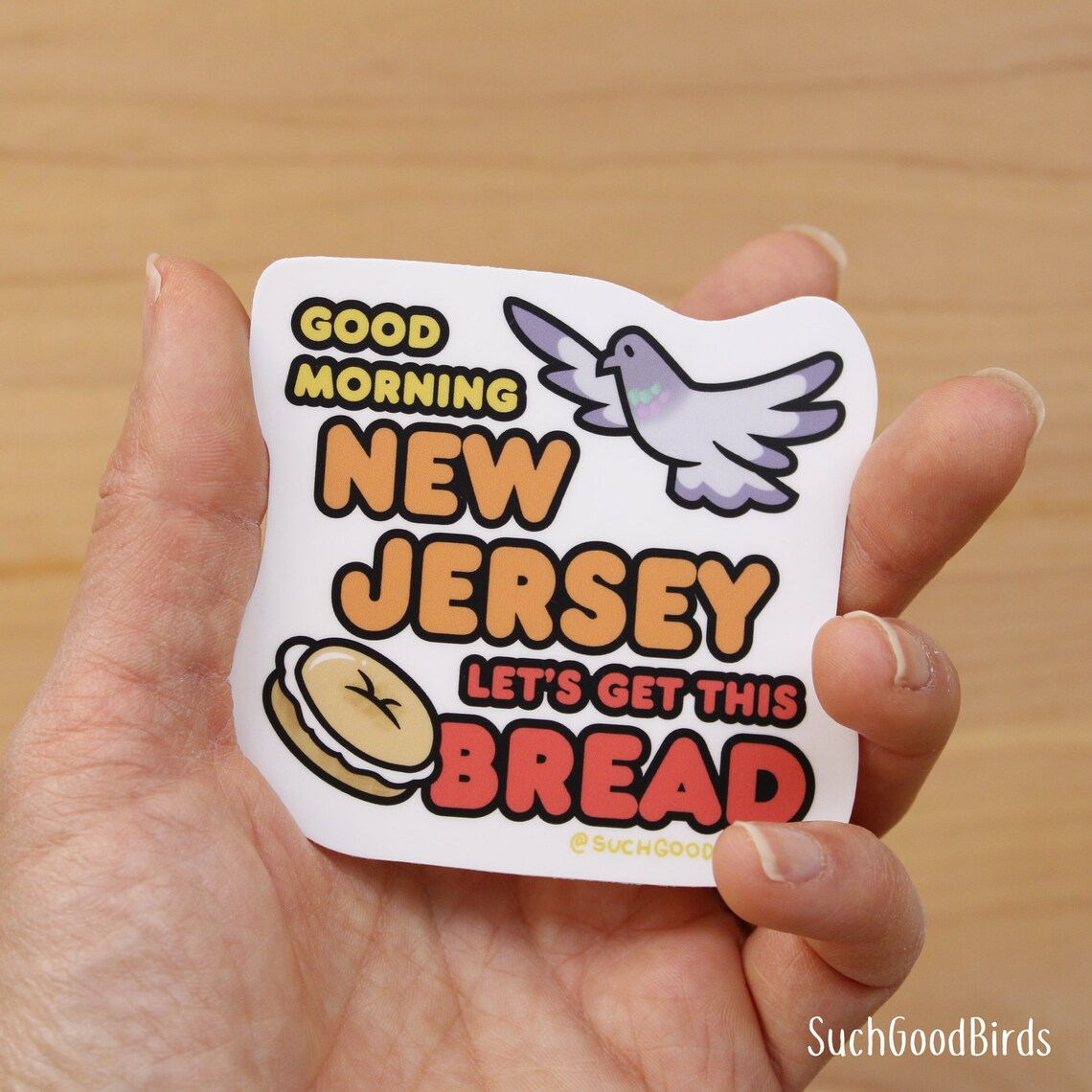 NJ Pigeons - Good Morning New Jersey Lets Get This Bread - 3" Vinyl ...