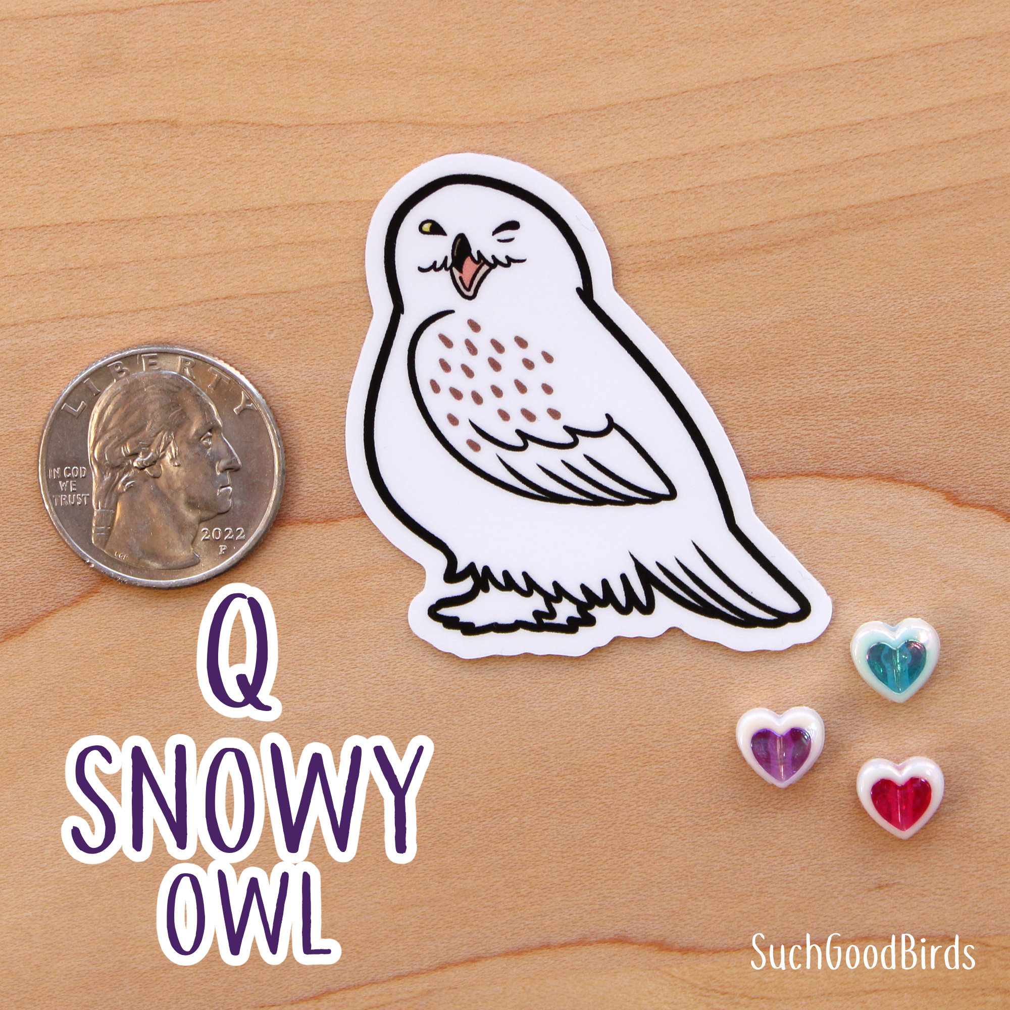 Owl 2" Stickers - 5 Designs - Water Proof 2" Tall Vinyl Stickers - Cute ...