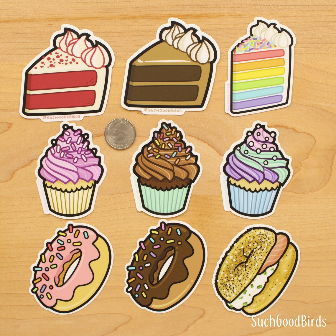 Pink Donut 3" Vinyl Sticker - Cute Donut Sticker, Sweet Dessert ...
