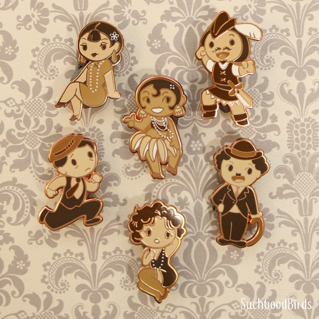 Silent Film Stars Enamel Pin / Classic Movies / Buster Keaton ...