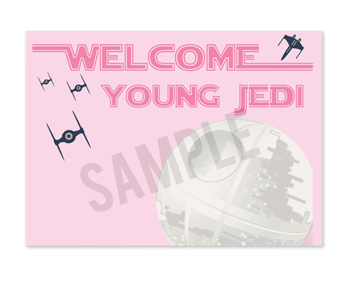 INSTANT DOWNLOAD Star Wars Party Sign princess Leia Star - Etsy