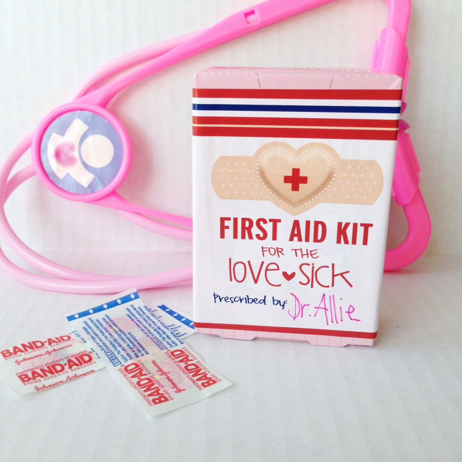 VALENTINE for Band-aid Box, Love Sick Valentine, INSTANT DOWNLOAD - Etsy