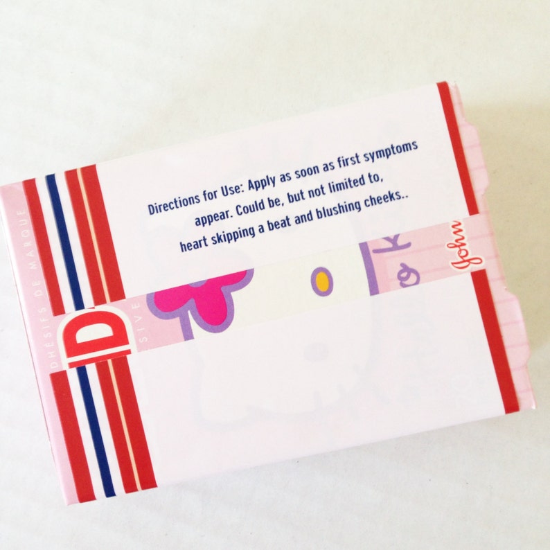 VALENTINE for Band-aid Box, Love Sick Valentine, INSTANT DOWNLOAD - Etsy