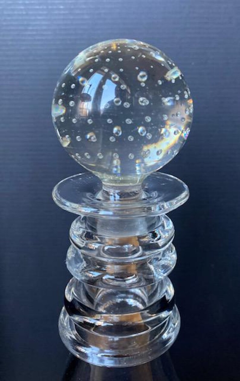 Carl Erickson Art Glass Decanter W/stopper, Rare, MCM - Etsy