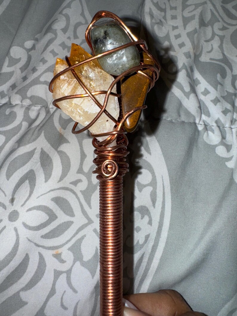 The Scorpion— Crystal Hair Wand - Etsy