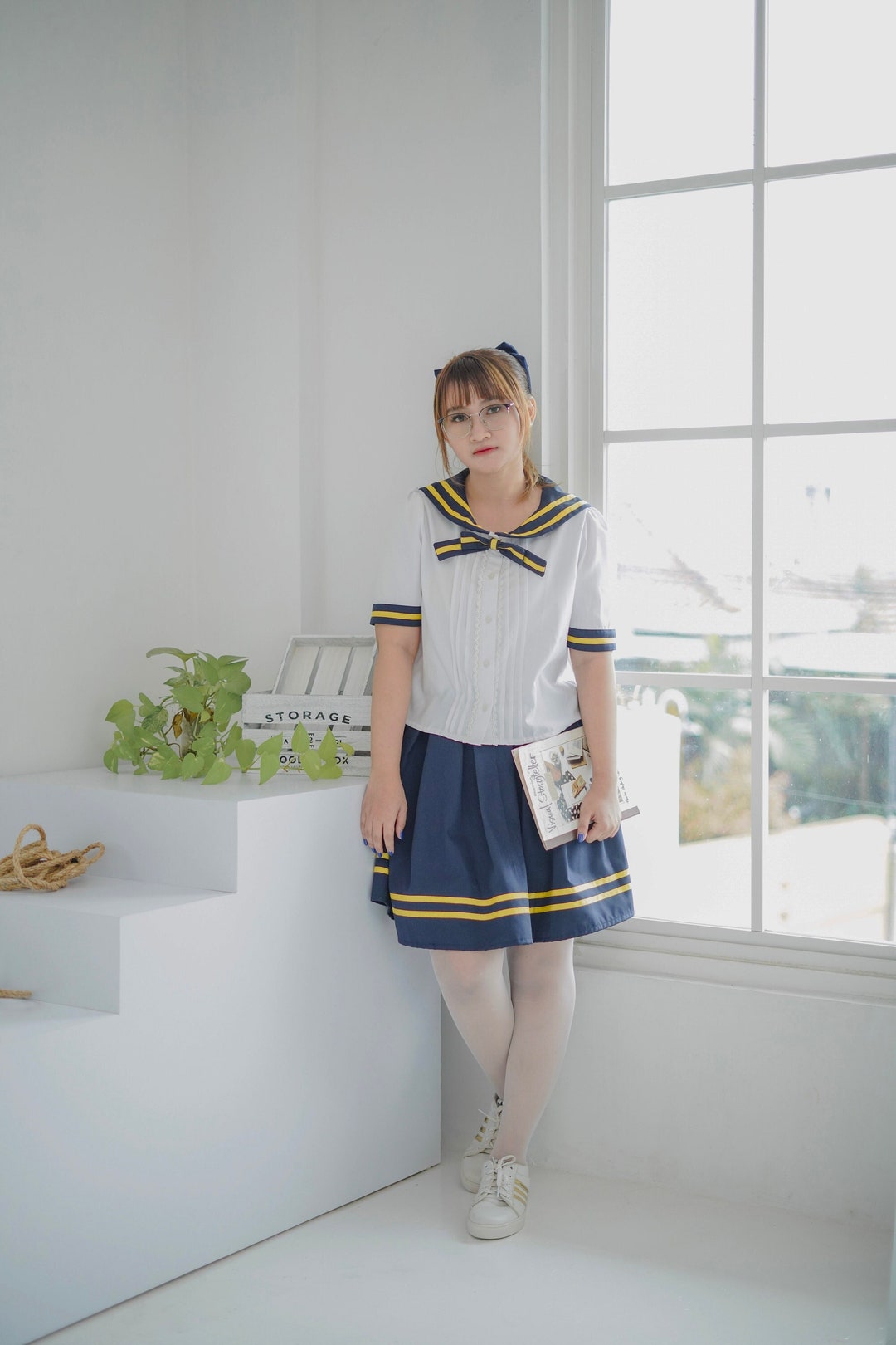 Kawaii Seifuku Uniform, Japanese School Uniform With Ruffle Skirt ...