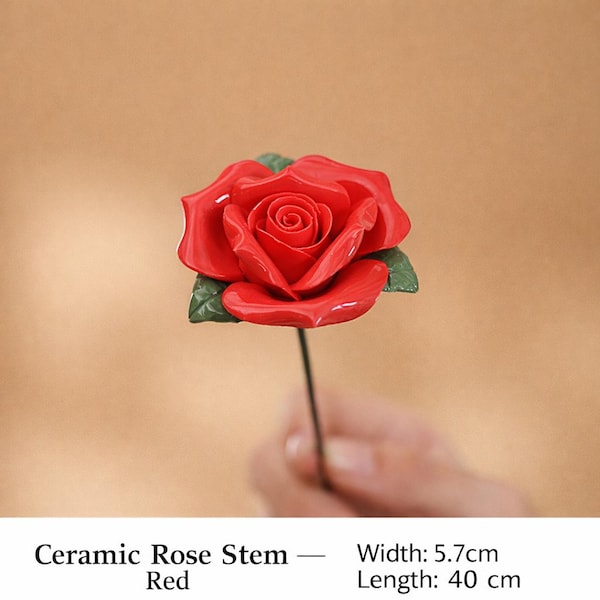 Ceramic Rose - Etsy