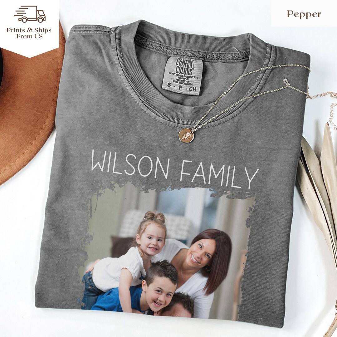 Custom Photo Shirt, Personalized Photo T-shirt, Comfort Colors® Shirt ...
