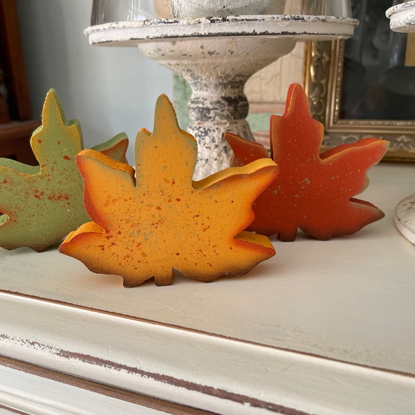 Wooden Leaves - Etsy