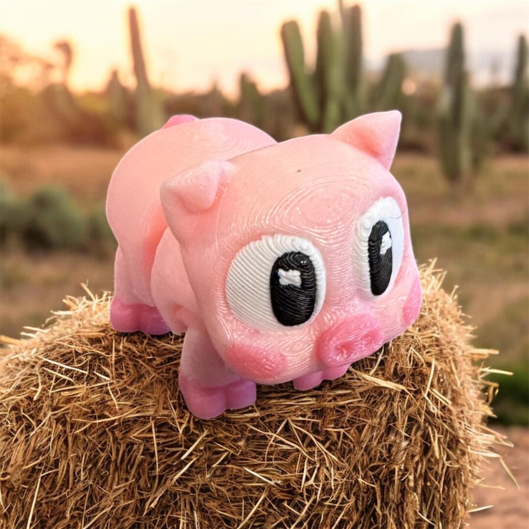 Articulated Pig Fidget Toy, 3D Printed PLA Animal Miniatures - Etsy UK