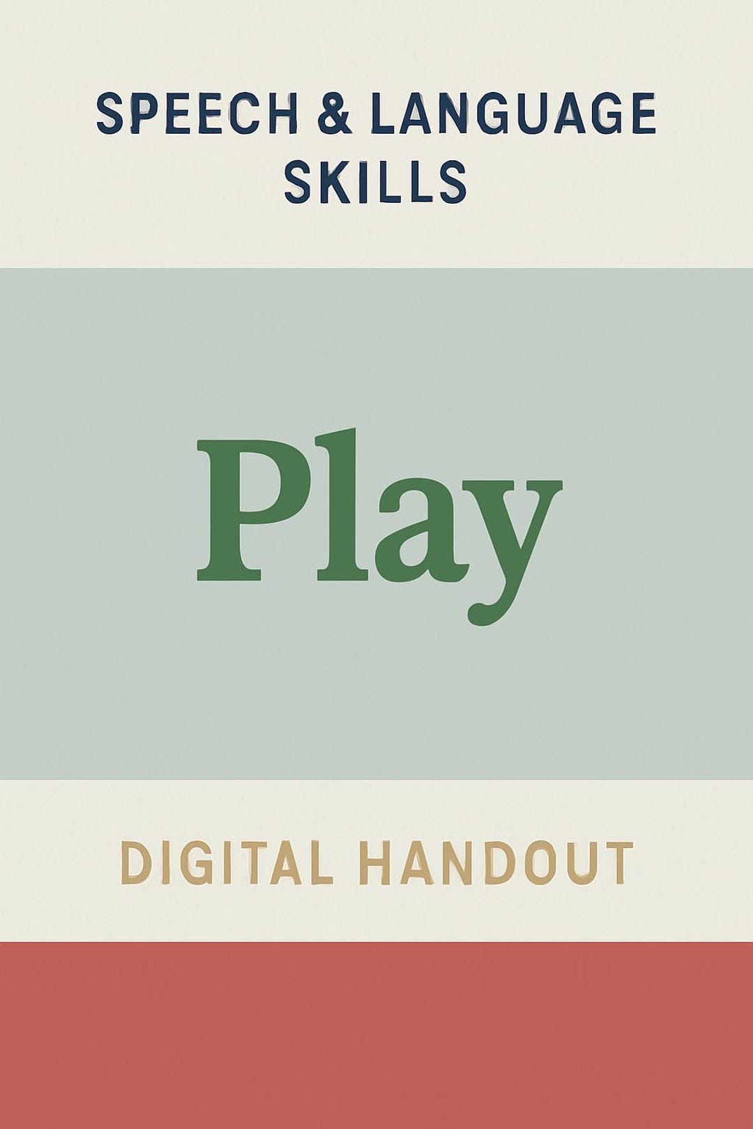 Play Skills Handout | Toddler and Preschool | Speech & Language ...
