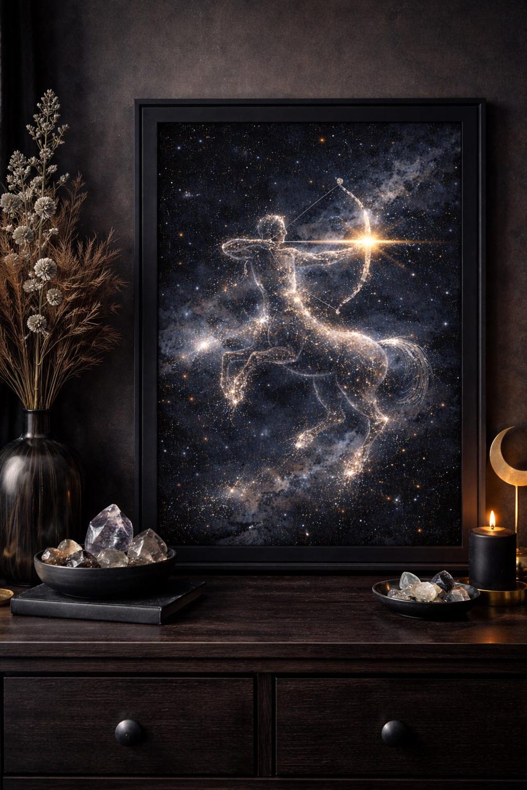 Centaur Star Constellation Print – Celestial Minimalist Wall Art ...