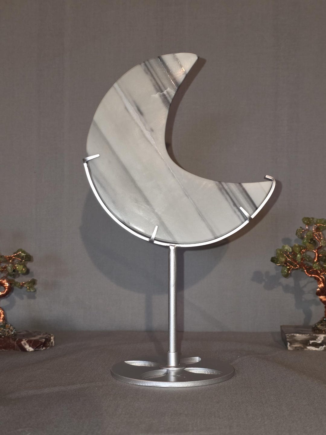 Tai Chi Stone Moon and Stand - Etsy