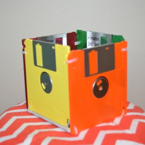 Floppy Disc Pen & Pencil Holder | Etsy