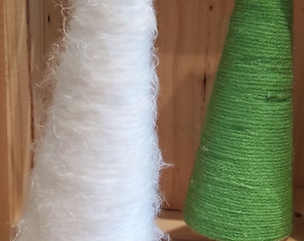 Custom Yarn Wrapped Cone Tree | Christmas Tree | Handmade | Country ...