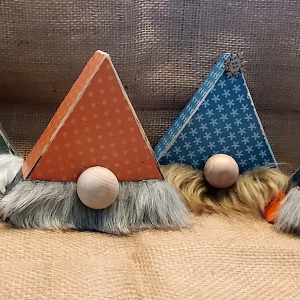 Wooden Triangle Gnomes - Etsy