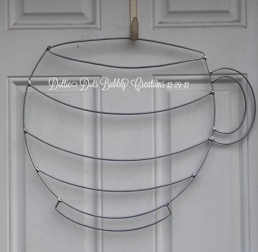 Coffee Cup Wire Form, Coffee Cup, Coffee Cup Wreath - Etsy