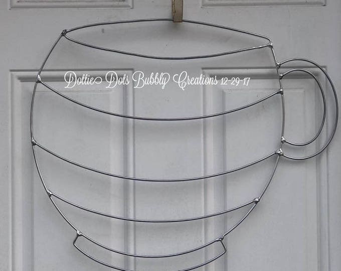 Coffee Cup Wire Form Coffee Cup Coffee Cup Wreath - Etsy