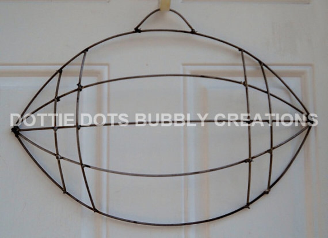 Football Wire Wreath Form - Etsy