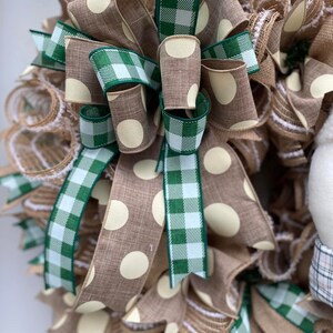 Natural Jute Mesh Plush Plaid Snowman Wreath, Snowman Wreath, Winter ...