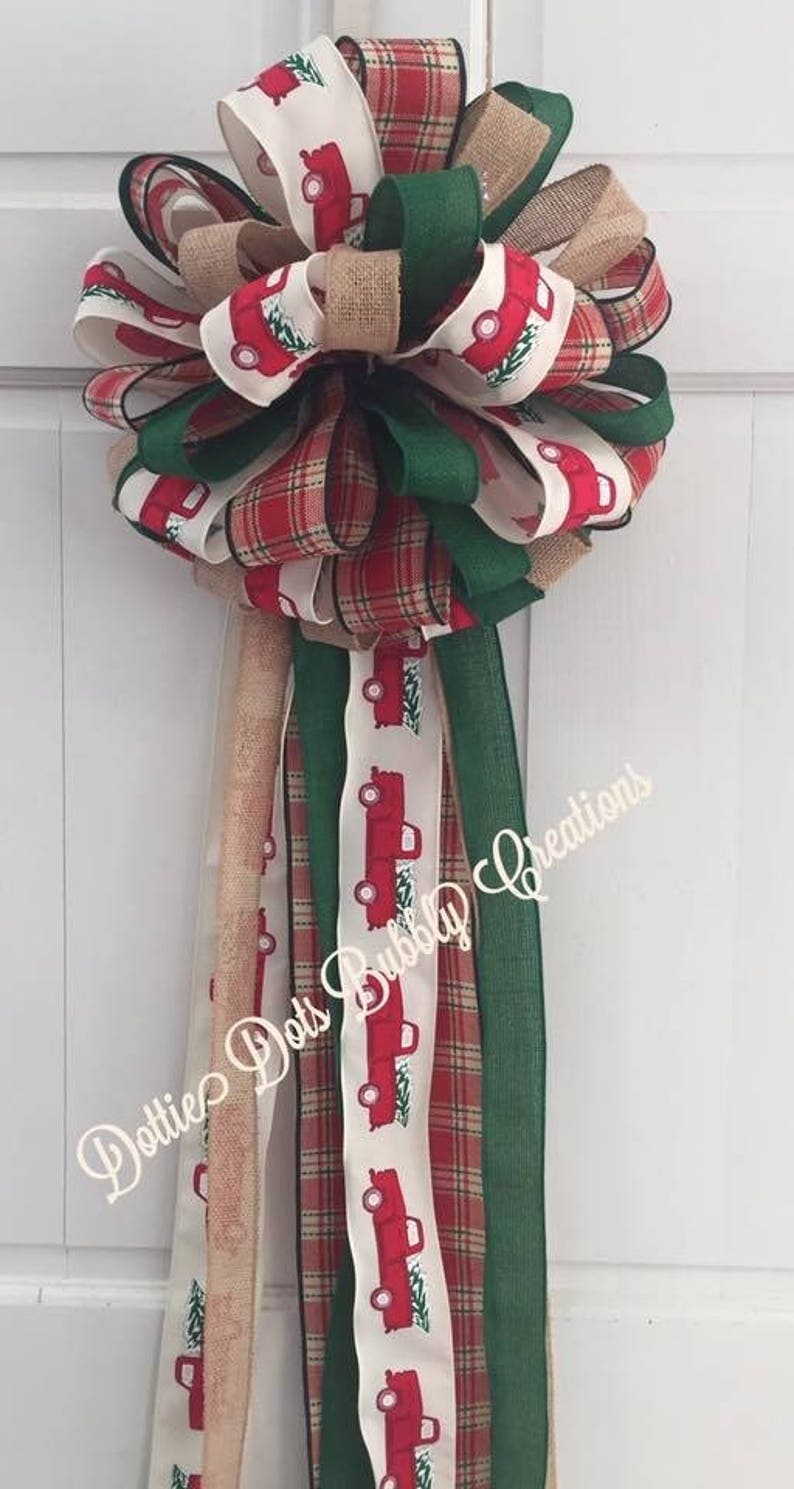 Rustic Farm House Tree Topper Bow Tree Topper Bow Rustic Tre | Etsy