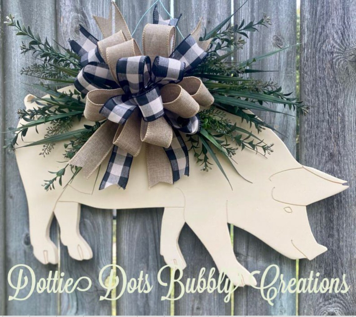 PVC Pig Door/ Wall Hanger Wall Hanger Door Hanger Farmhouse - Etsy