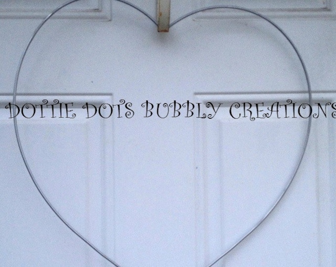 Single Heart Wire Form - Etsy