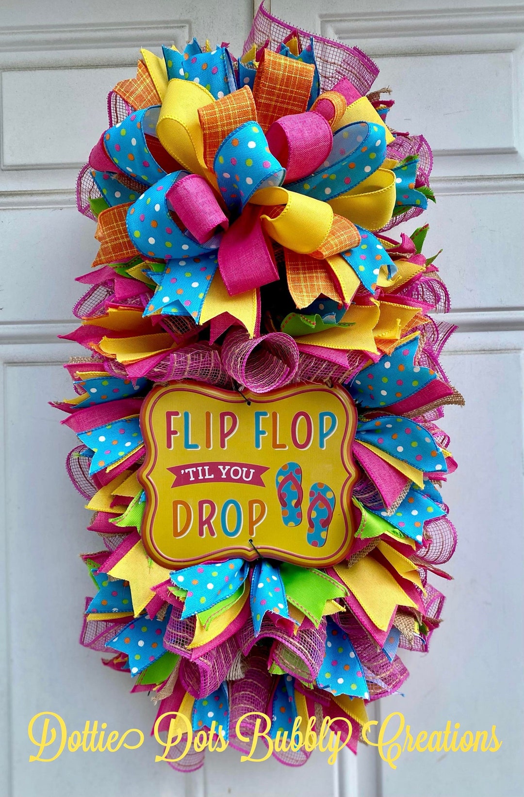 Flip Flop Til You Drop Summer Swag, Summer Swag, Flip Flop Swag, Mesh ...