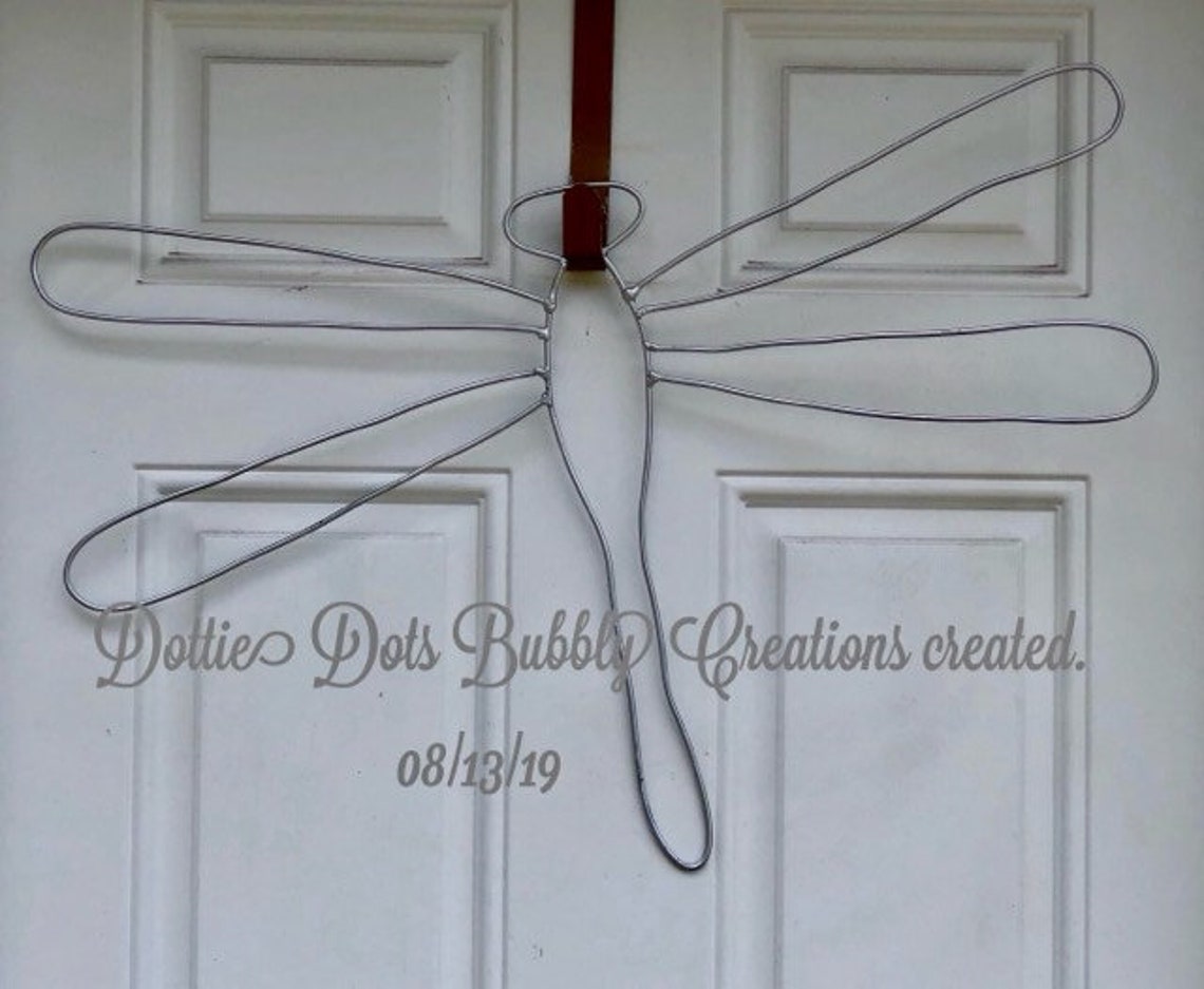 Dragonfly Wire Wreath Form, DIY Craft Supply (16.5"h X 26"w) - Etsy