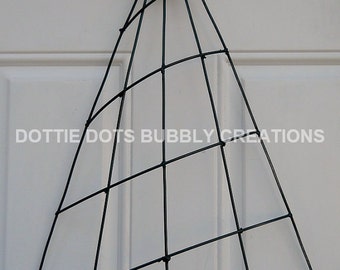 13” Tree Wreath Form Christmas DIY Deco Mesh Burlap Frame - Etsy