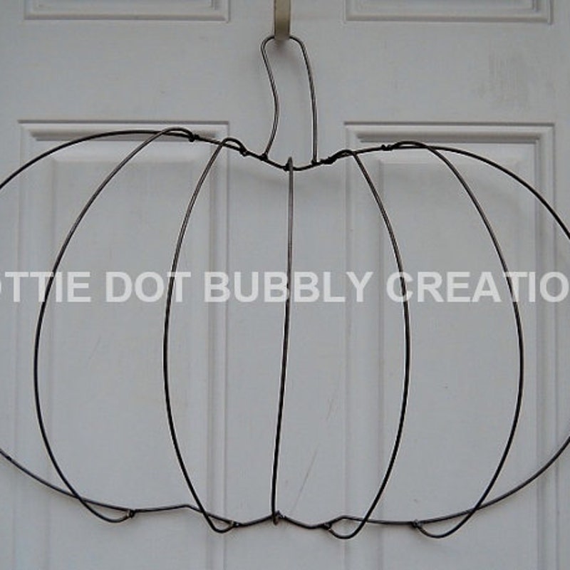 Wire 3d Pumpkin Wreath - Etsy